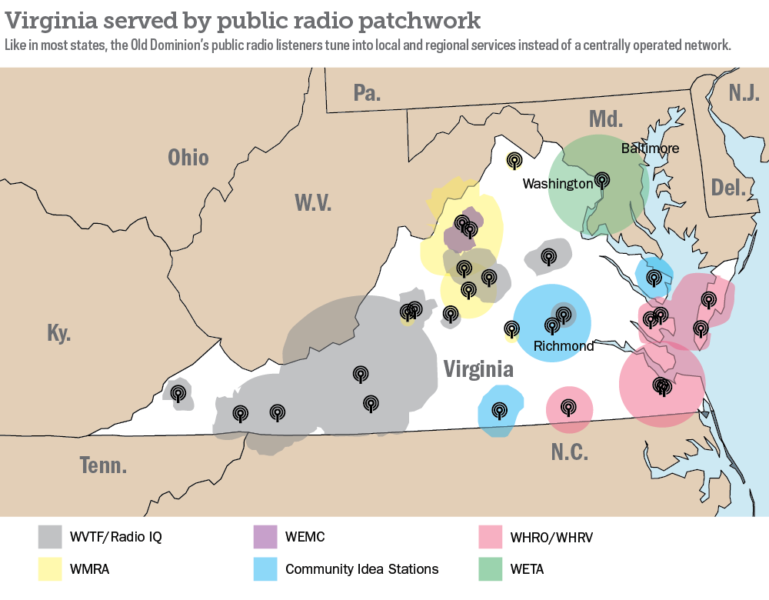 Money and history: Why some states lack public radio networks - Current