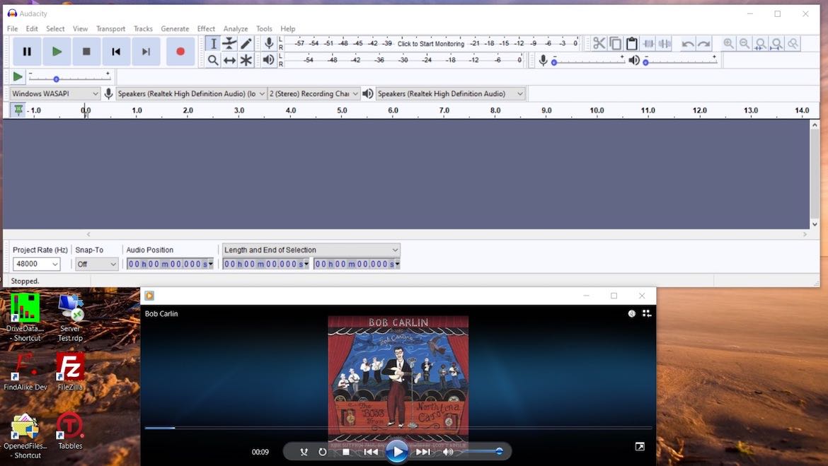 How to record a music show at home with Audacity - Current